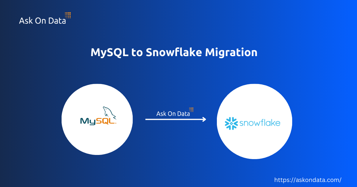MySQL to Snowflake Migration - Ask On Data